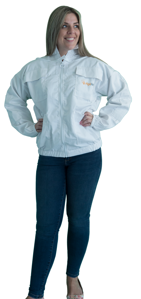 White Beekeeping Jacket - Round Hat – ApiHex