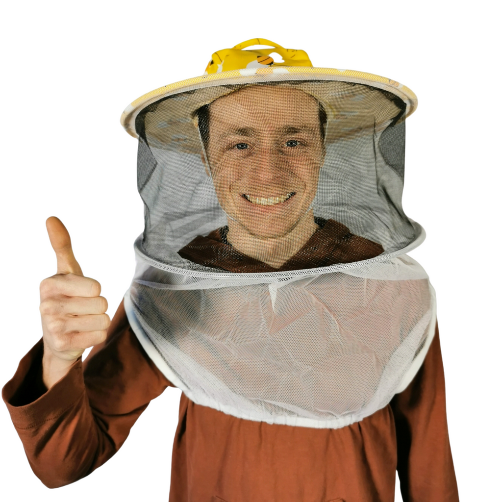 Round Hat & Veil - Bee Print – ApiHex